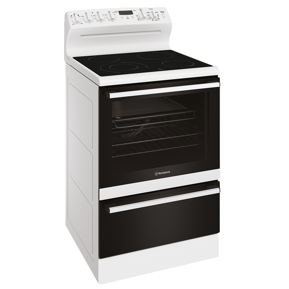 60cm electric freestanding oven, white - WLE645WCB | Westinghouse NZ