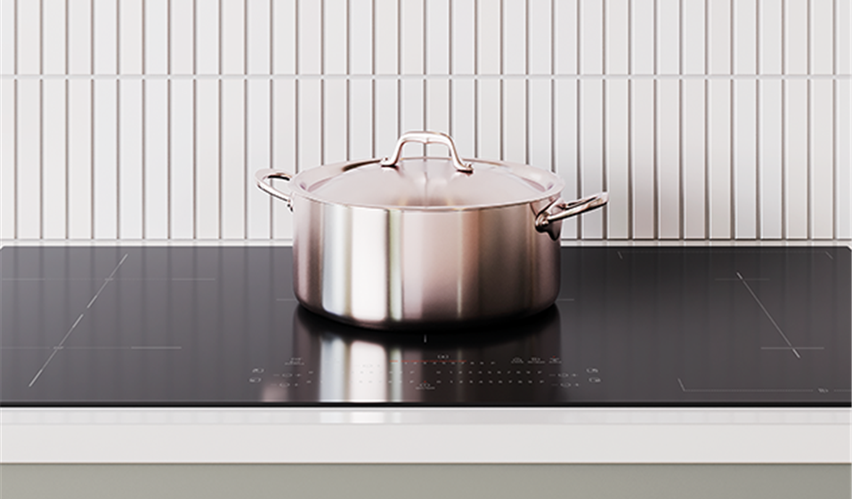 90cm 5 zone induction cooktop with BoilProtect - WHI955BD | Westinghouse NZ