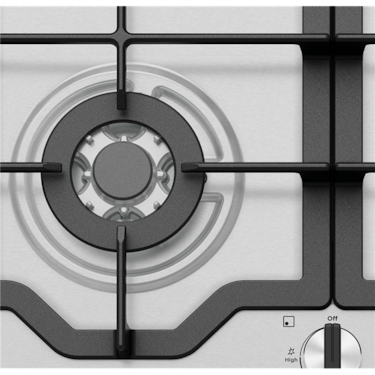 60cm 4 burner stainless steel gas cooktop - WHG644SC | Westinghouse NZ