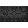 90cm 5 burner black ceramic glass gas cooktop - WHG959BD | Westinghouse NZ