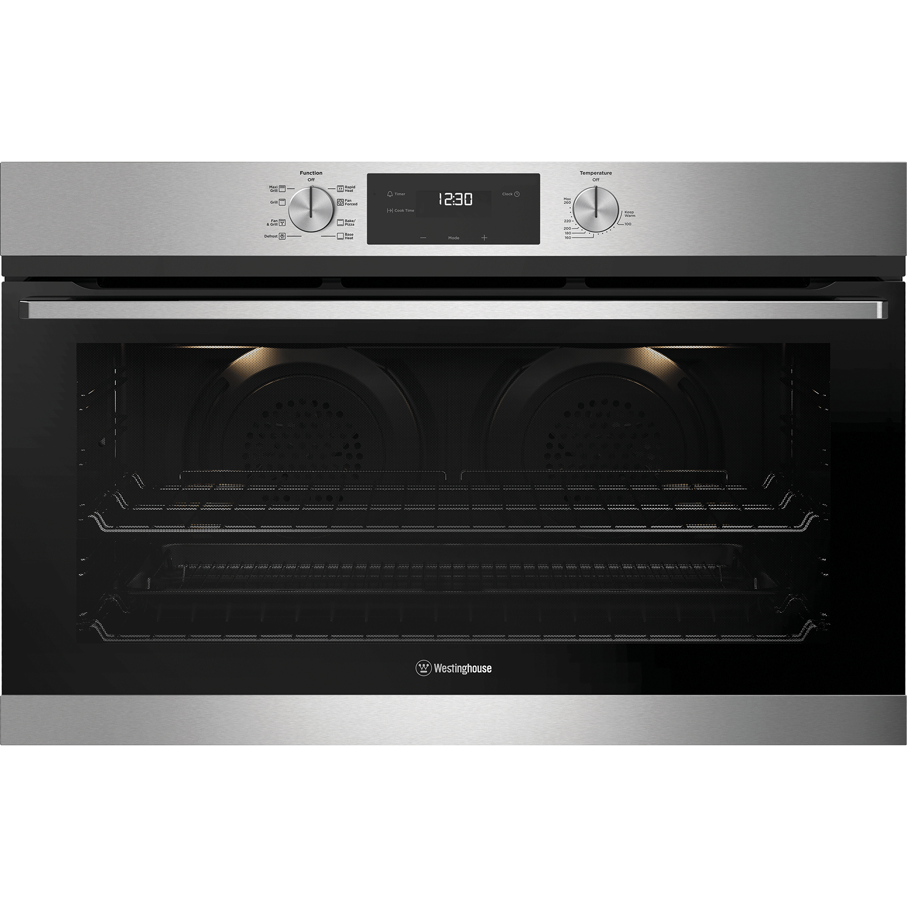 90cm multi-function 8 oven, stainless steel - WVE9515SD | Westinghouse NZ